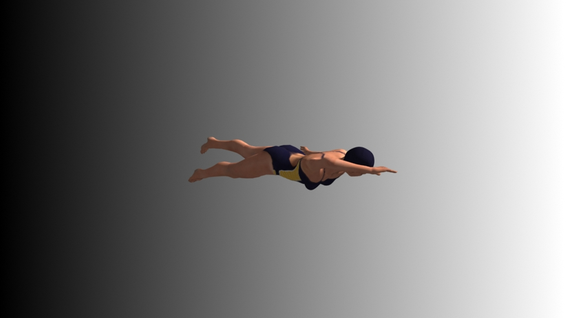 3d Model Animation Swimming
