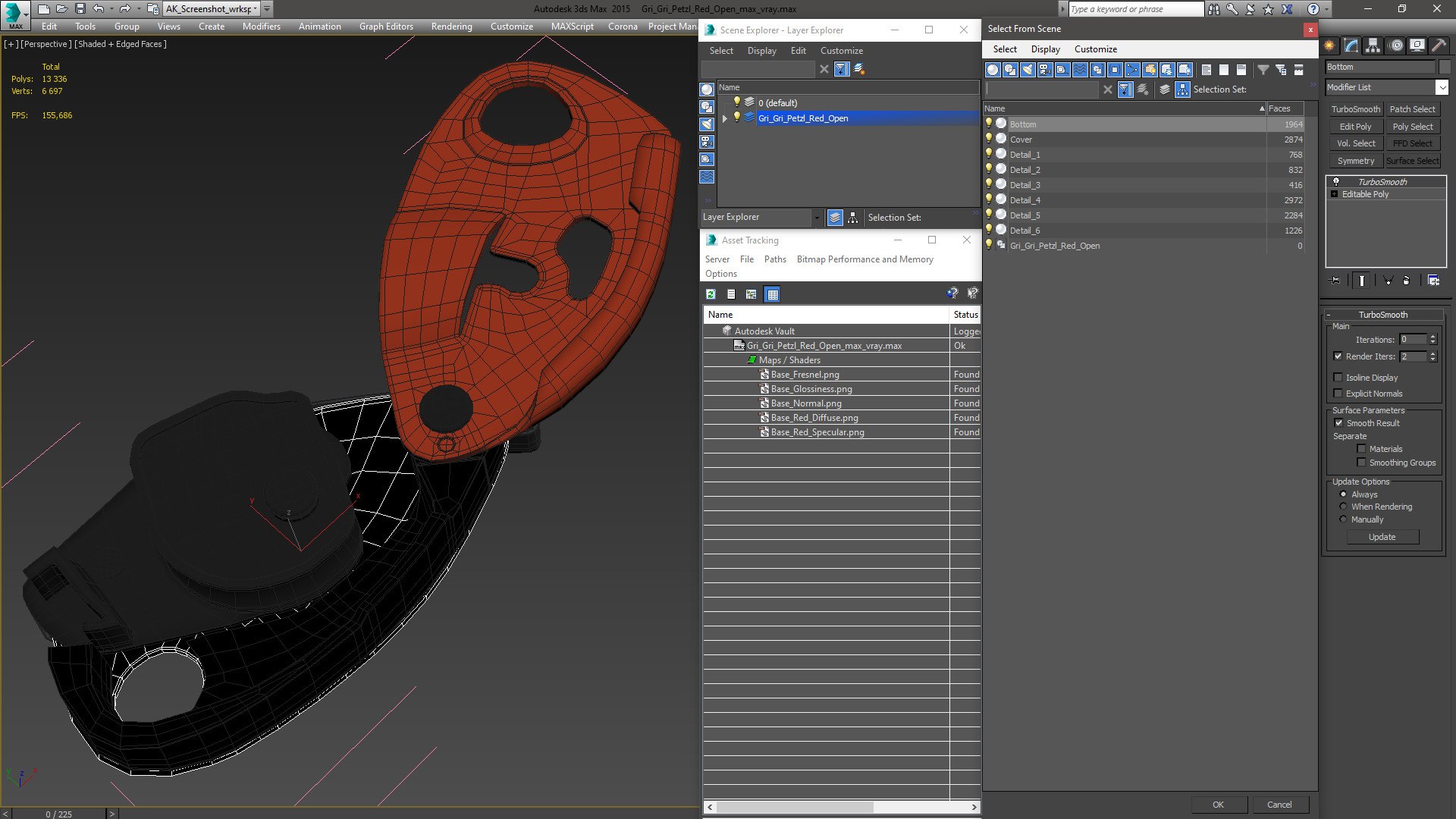 Gri Gri Petzl Red Open 3D Model - TurboSquid 2189752