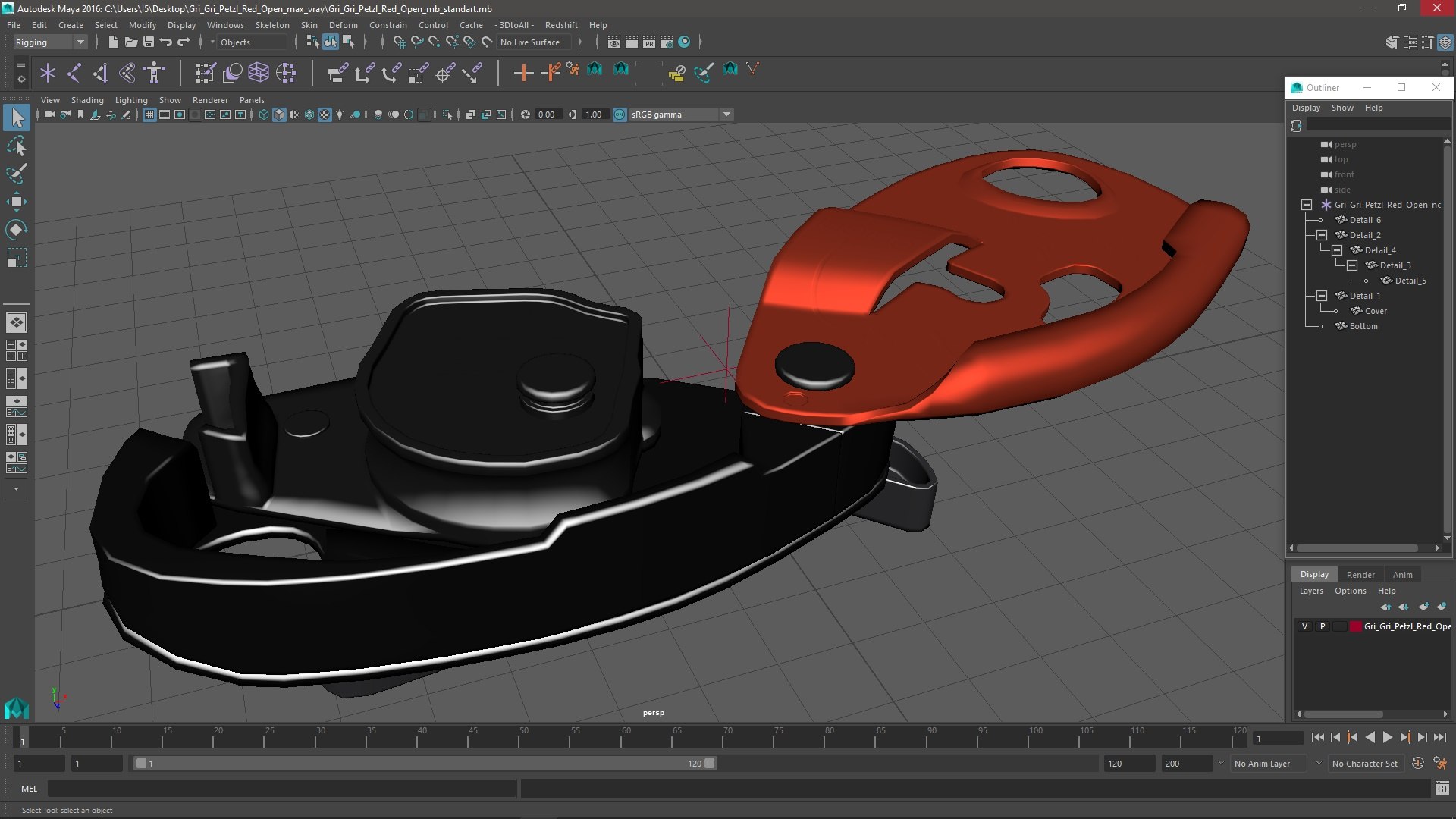 Gri Gri Petzl Red Open 3D Model - TurboSquid 2189752