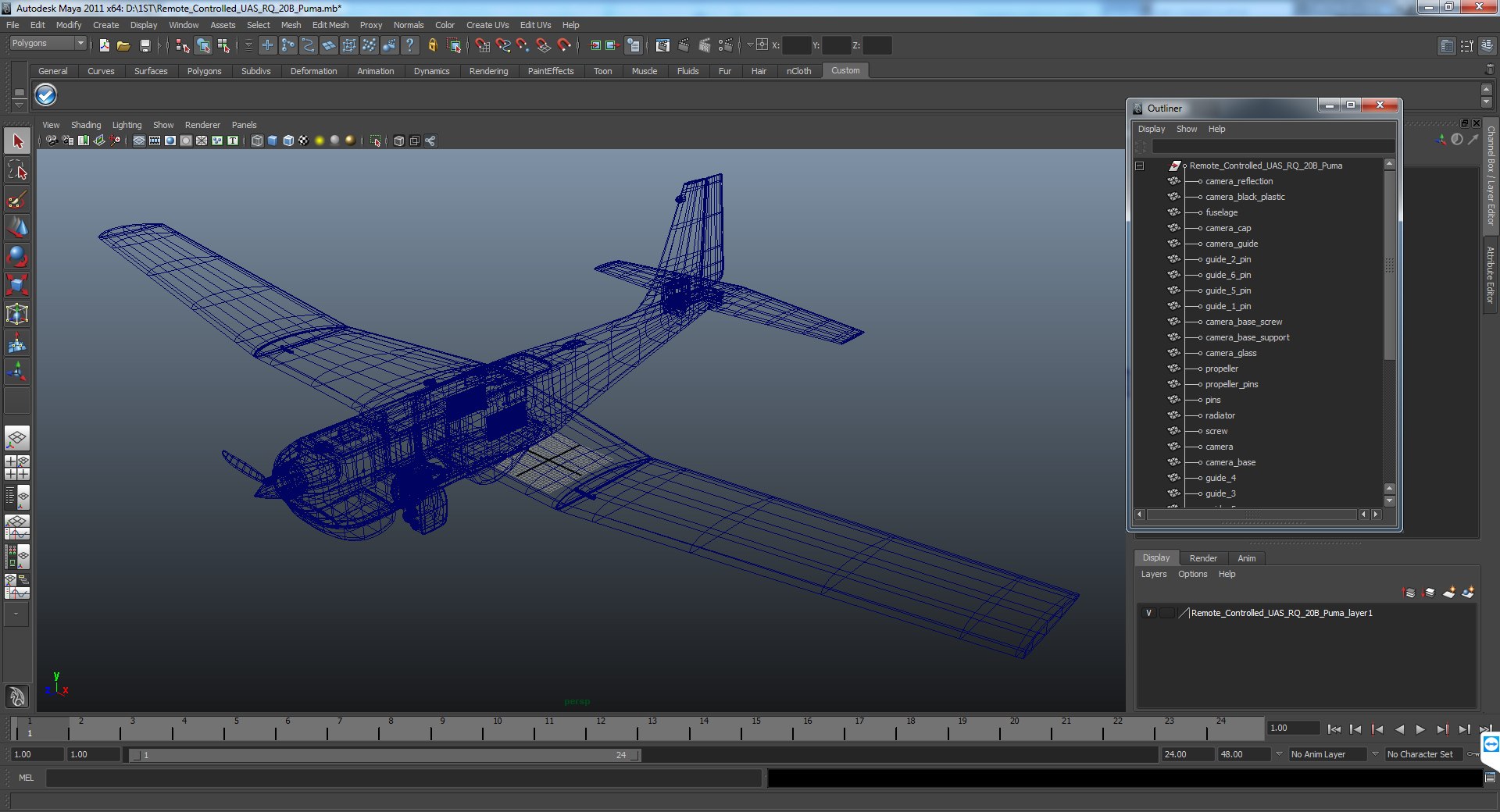 3D Remote Controlled Uas Rq-20b - TurboSquid 1227514