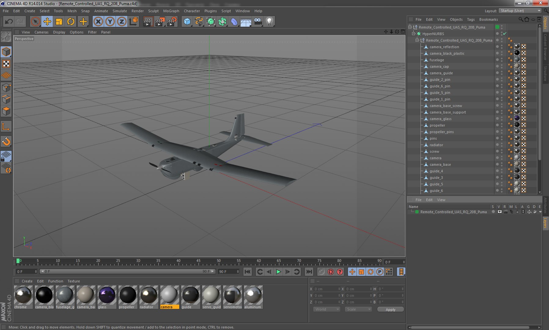 3D Remote Controlled Uas Rq-20b - TurboSquid 1227514