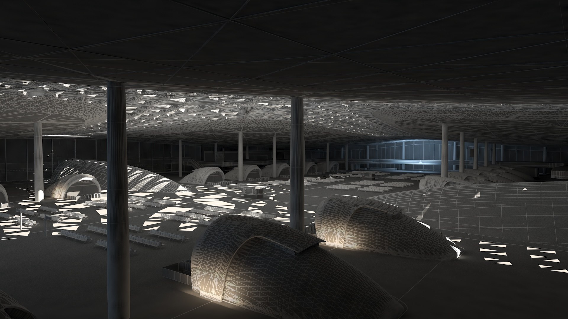 3D Waiting Hall 2 - TurboSquid 2145004