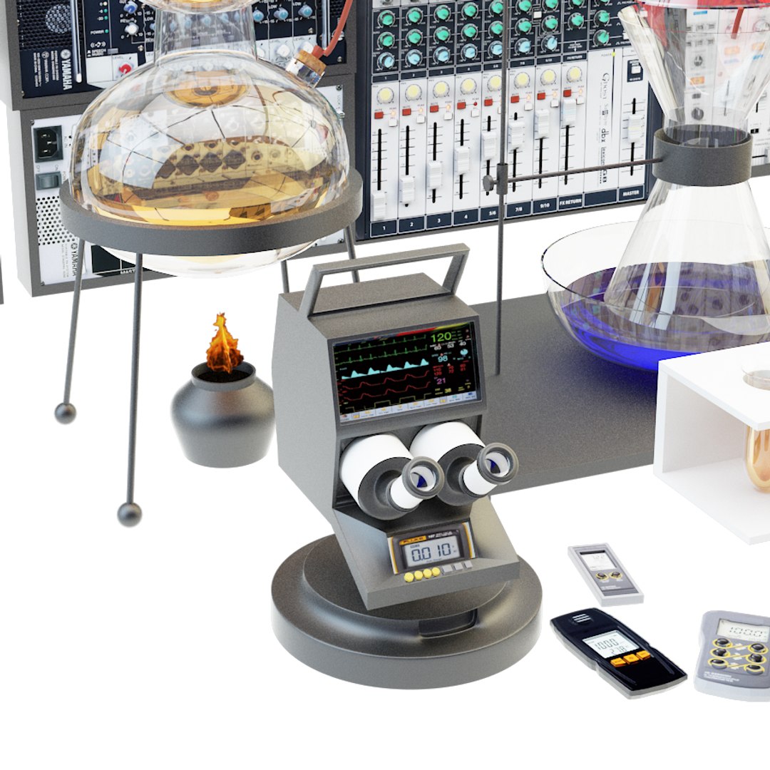 Medical laboratory set 1 3D model - TurboSquid 1223853