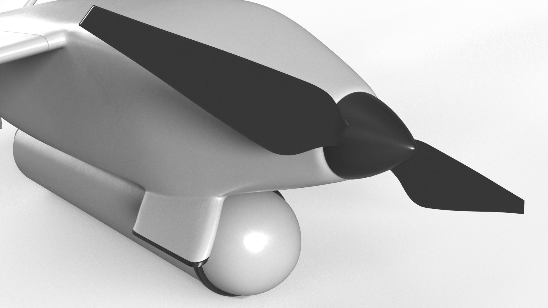 3D Model Hybrid VTOL UAV With Radar Equipment Gray Rigged - TurboSquid ...