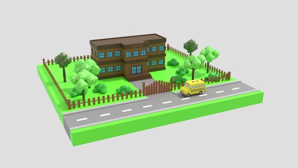 Blender School Models | TurboSquid