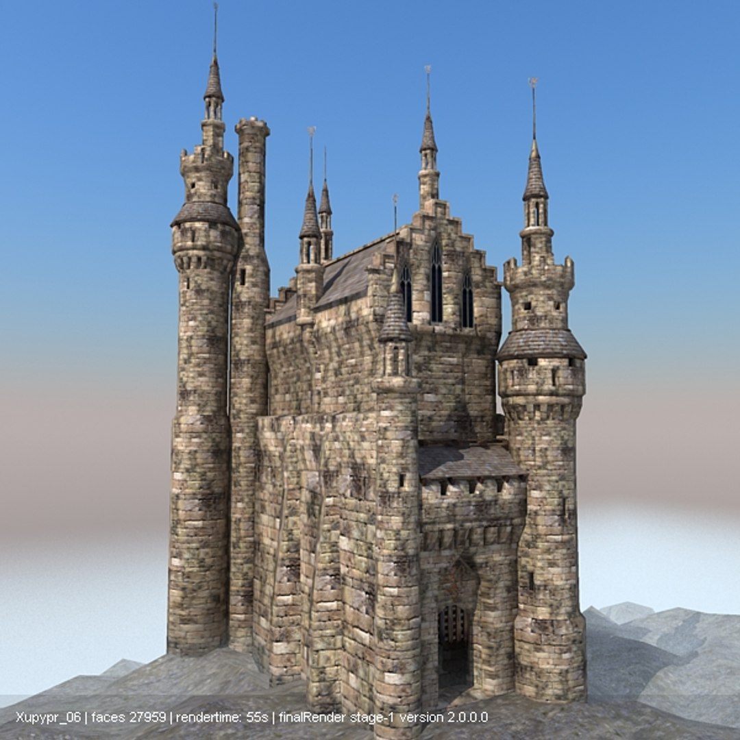 Medieval Castle 3d Model