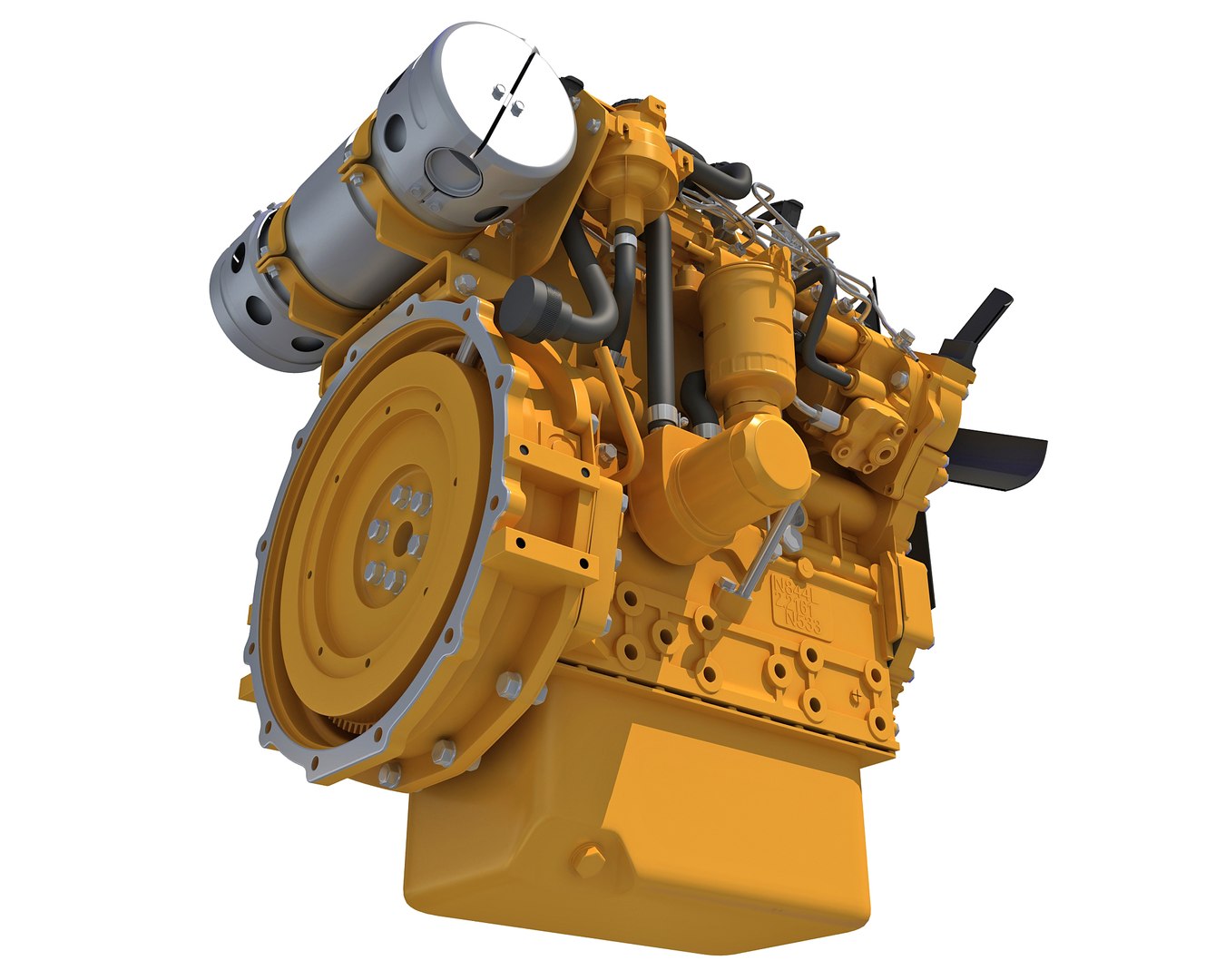 3D Model Industrial Diesel Engine - TurboSquid 1286373