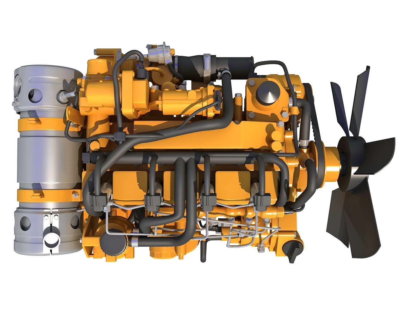 3D Model Industrial Diesel Engine - TurboSquid 1286373