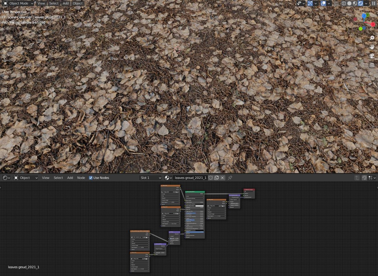 Ultra realistic Ground autumn 3D model - TurboSquid 1758483
