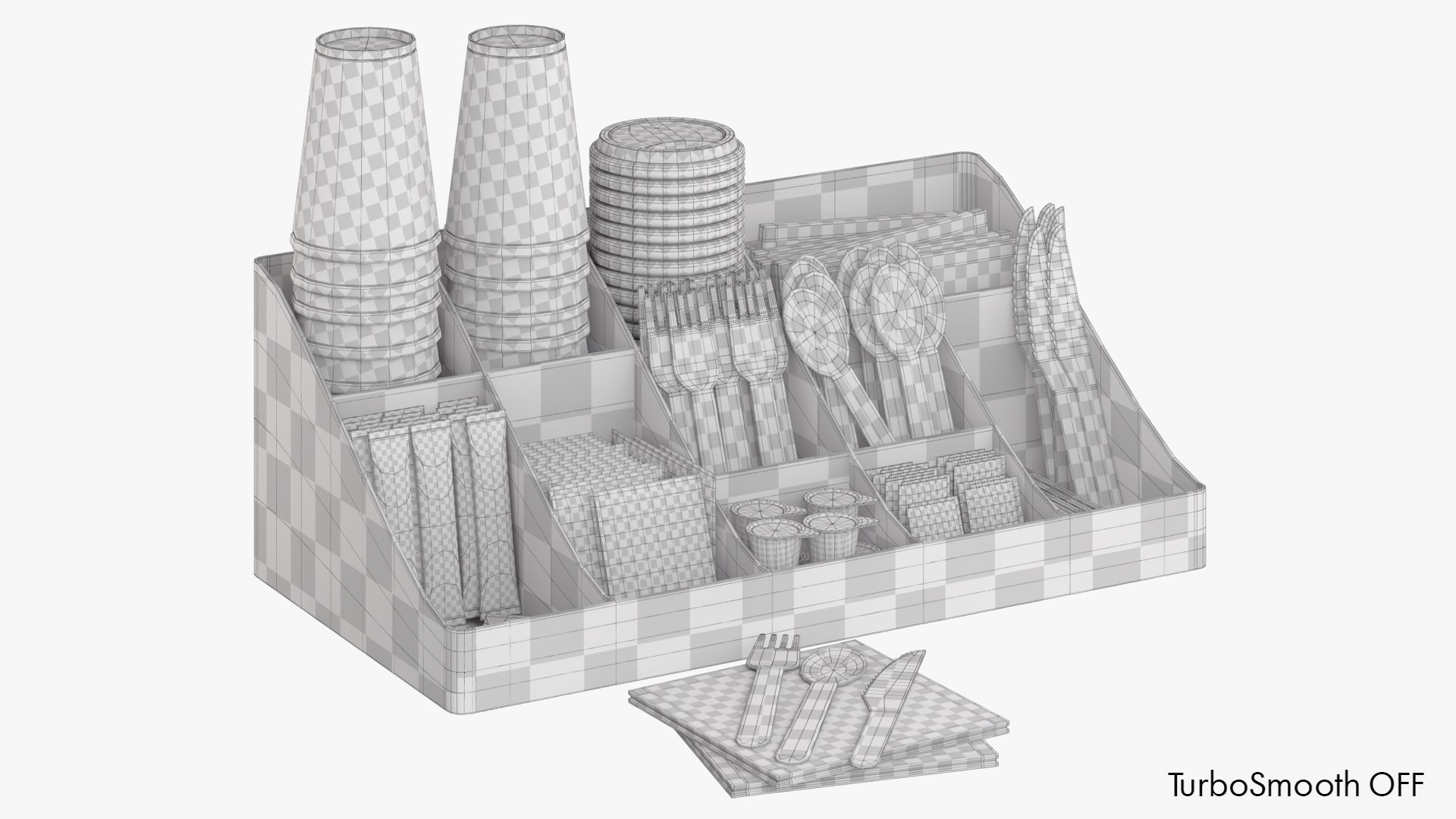 Countertop Organizer 3D Model - TurboSquid 2171643