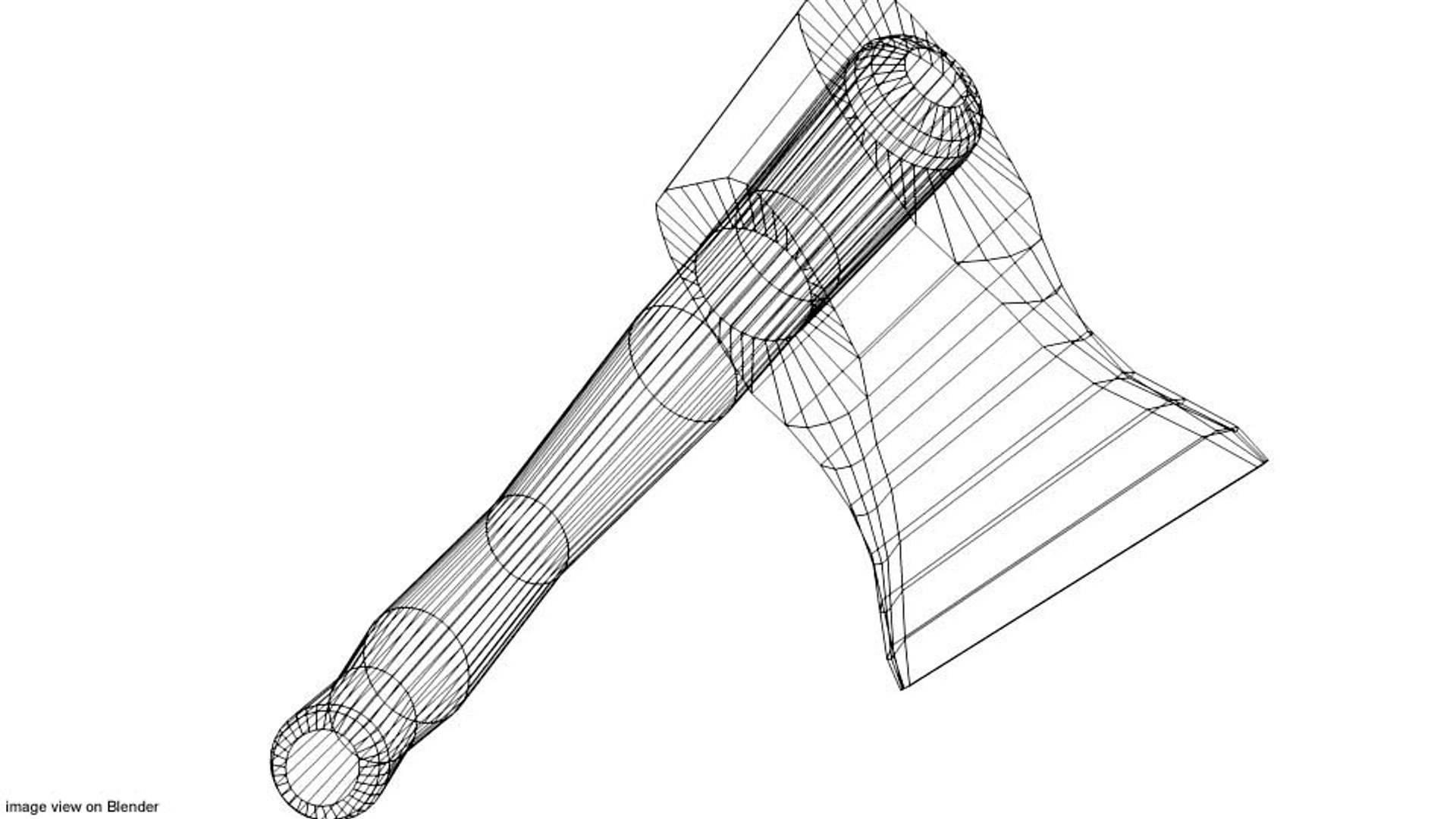 Civil Tool Axe 3d Model