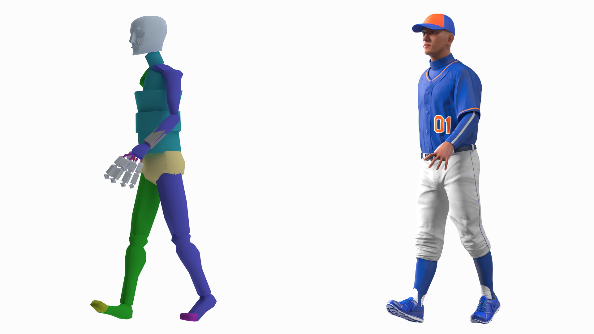 baseball player rigged generic max