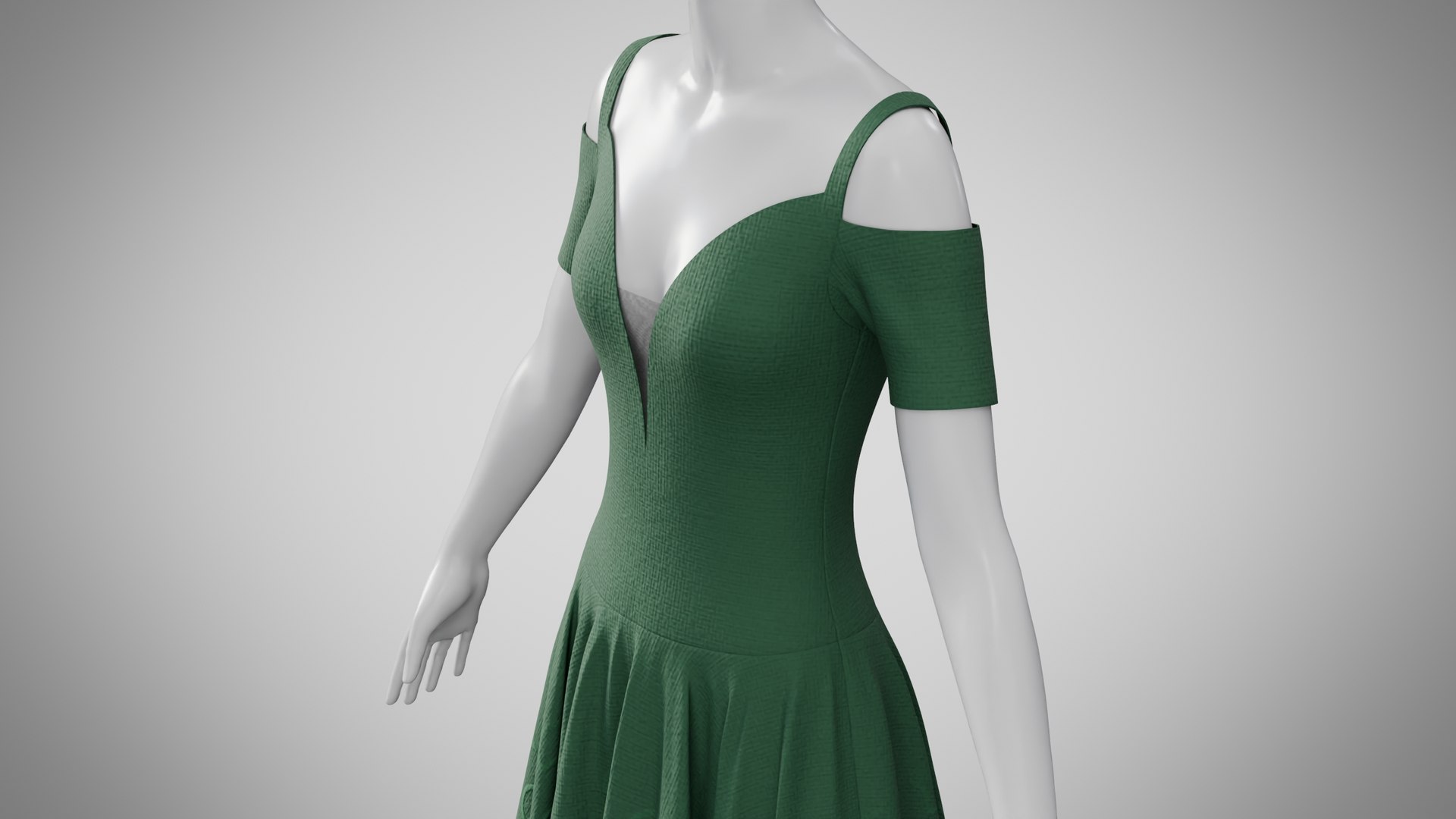 Dress 38 Everglade 3D Model - TurboSquid 2520390