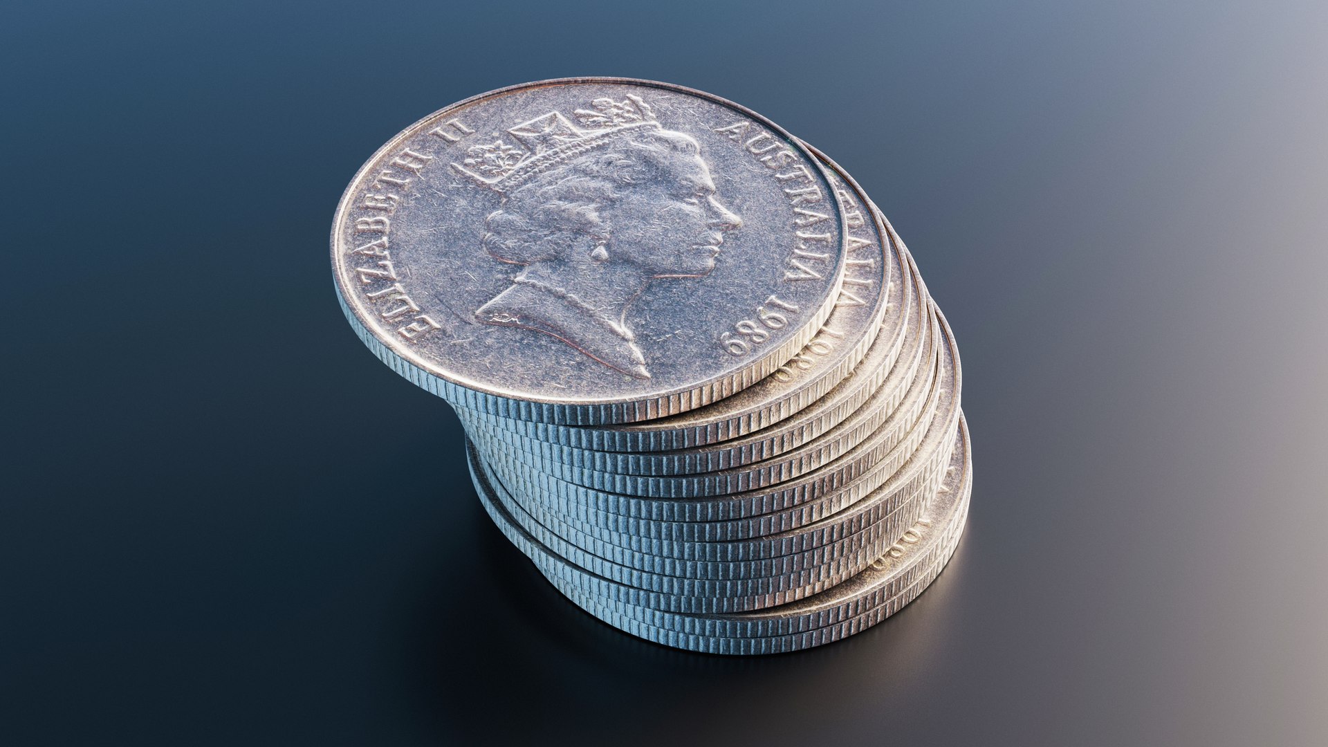 3D Model Australian 10 Cent Coin - TurboSquid 2407914