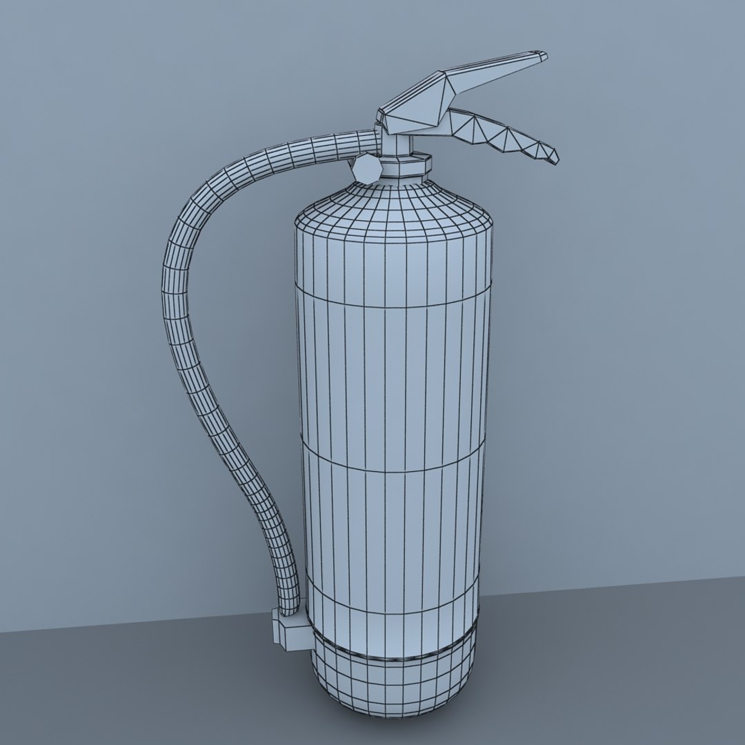 3d Model Set Extinguishers