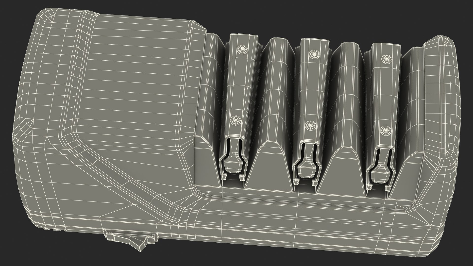 3D Kitchen Knife With Sharpener Collection Model - TurboSquid 1885925