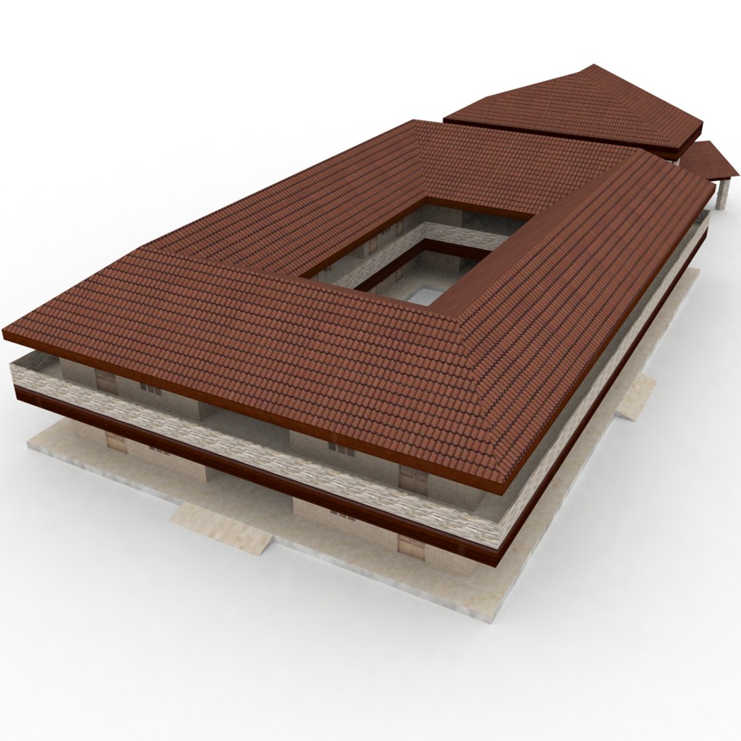 Simple Hospital Building RSJ 3D model - TurboSquid 2027276