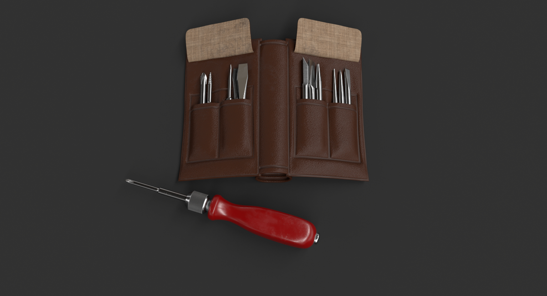 3D Realistic Soviet Screwdriver Set - TurboSquid 1341247