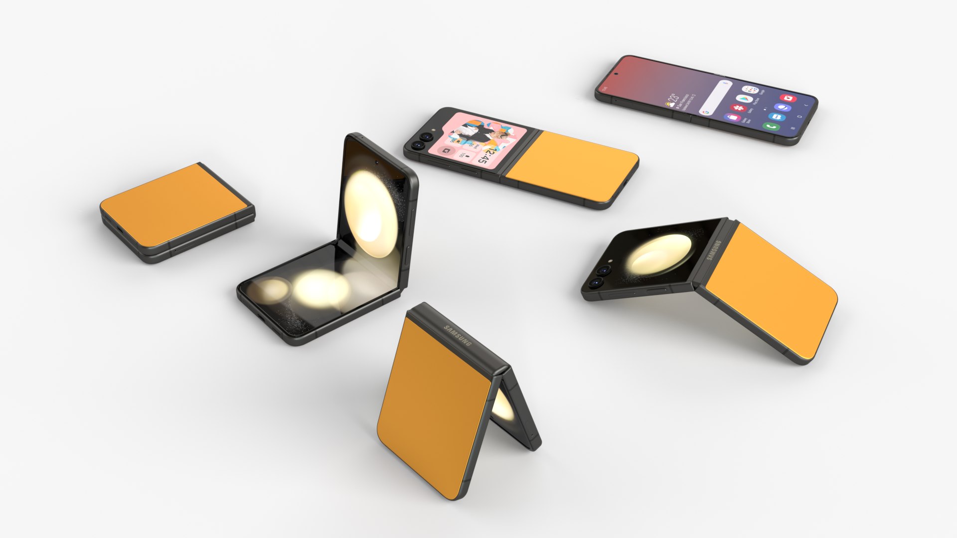 Full Collection Samsung Galaxy Z Flip 5 3D Model - TurboSquid 2104457