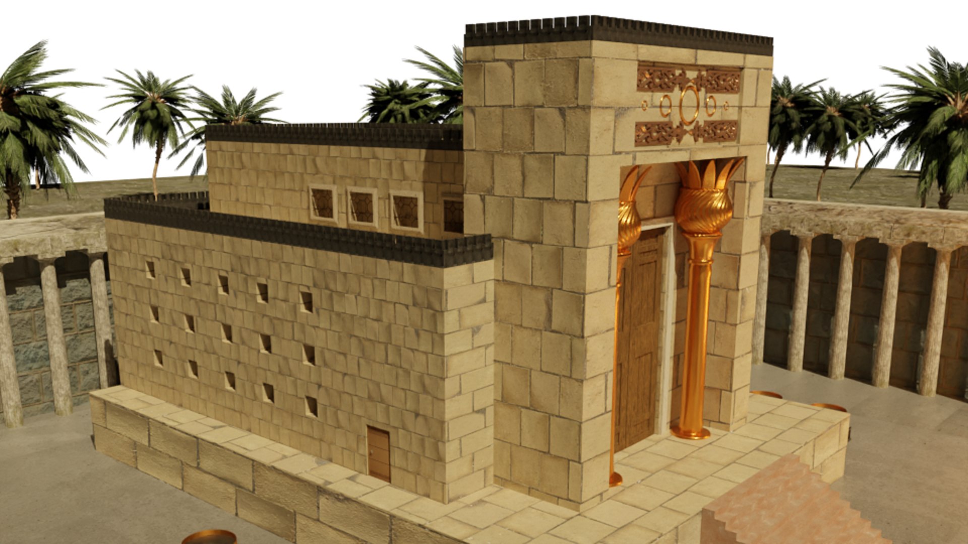 3D Model Solomons Temple - TurboSquid 2138389