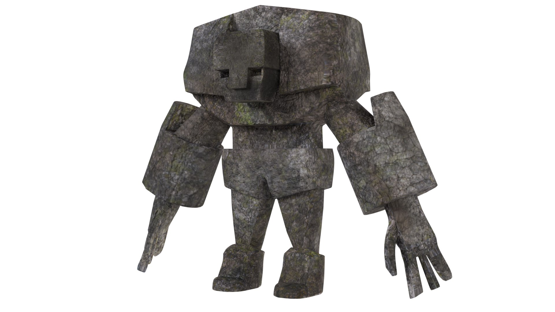 3D Rock Golem In Blender Model - TurboSquid 2340516