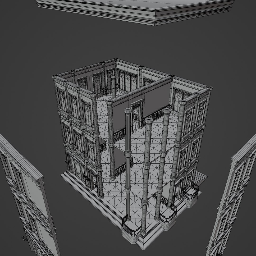 3D MODULAR BUILDING WITH INTERIOR KITBASH 05 - TurboSquid 2264957