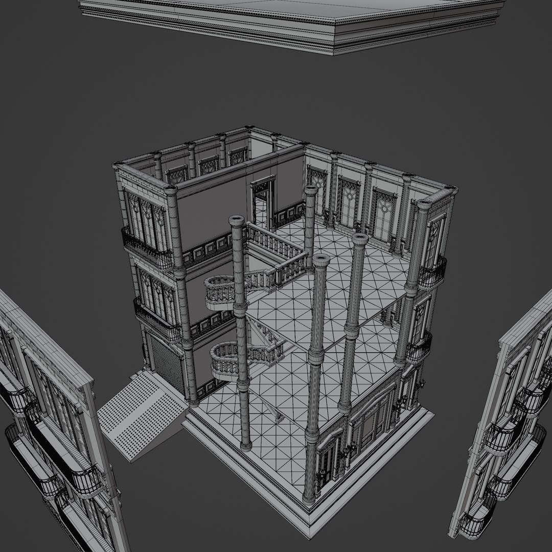 3D MODULAR BUILDING WITH INTERIOR KITBASH 05 - TurboSquid 2264957