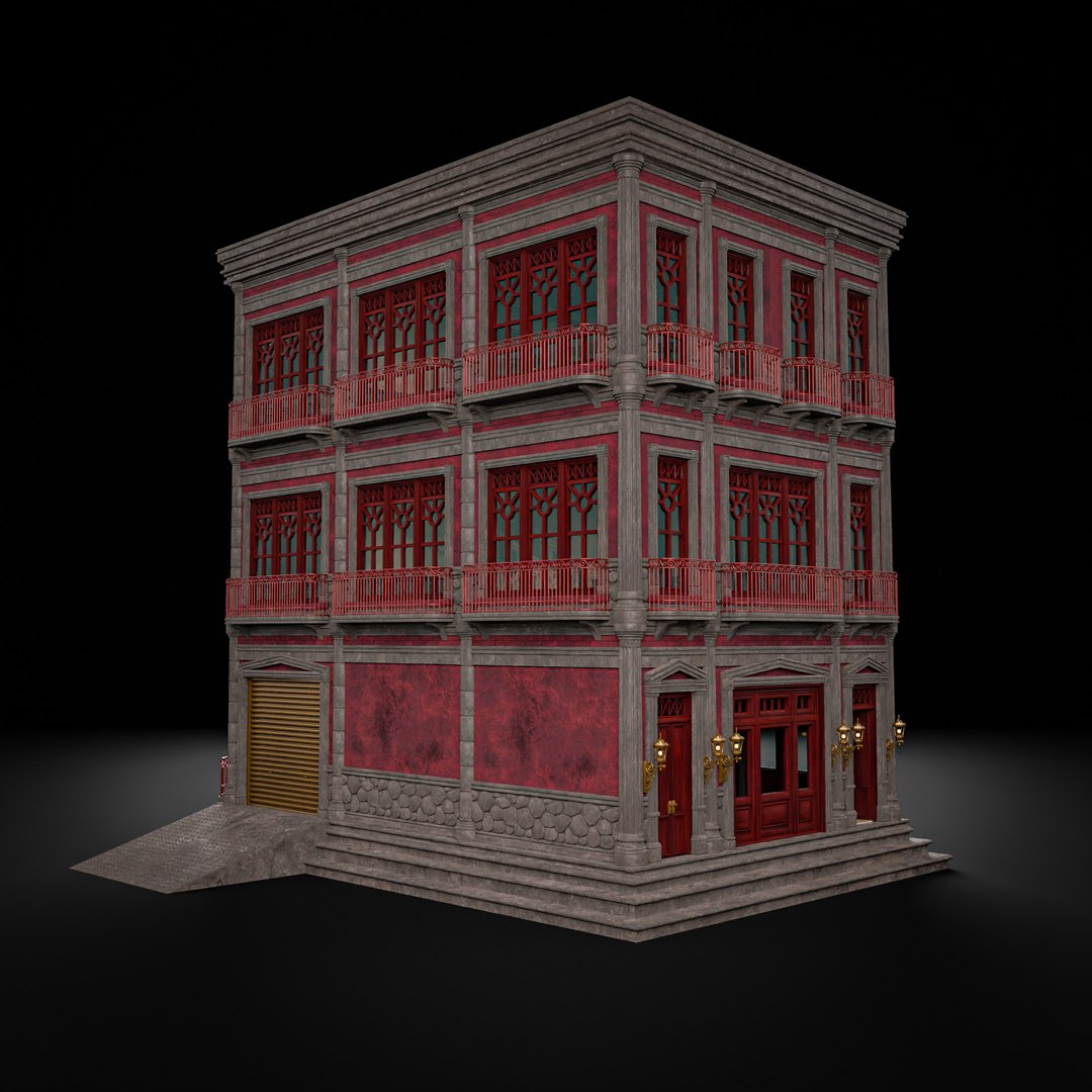 3D MODULAR BUILDING WITH INTERIOR KITBASH 05 - TurboSquid 2264957