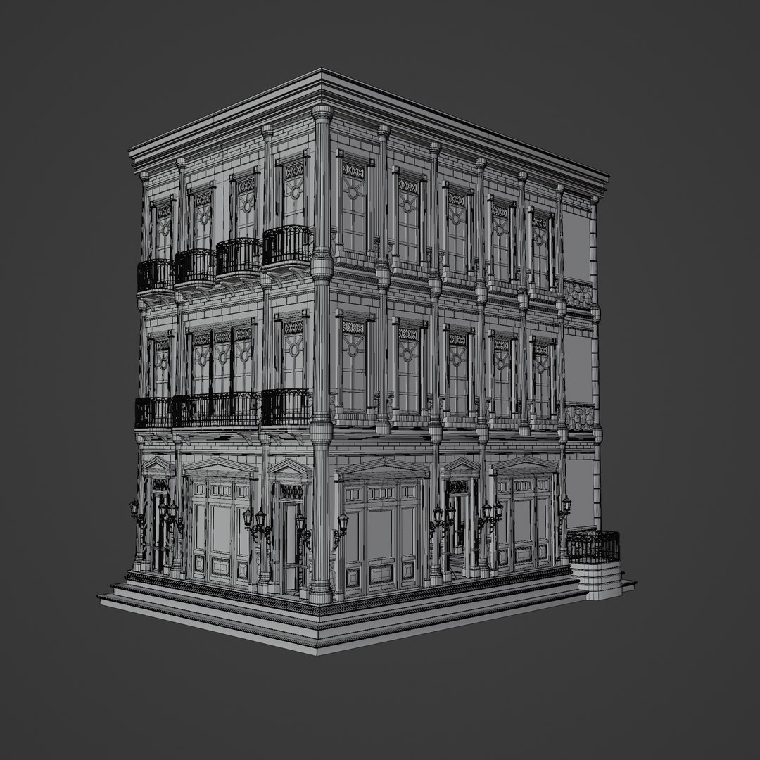 3D MODULAR BUILDING WITH INTERIOR KITBASH 05 - TurboSquid 2264957