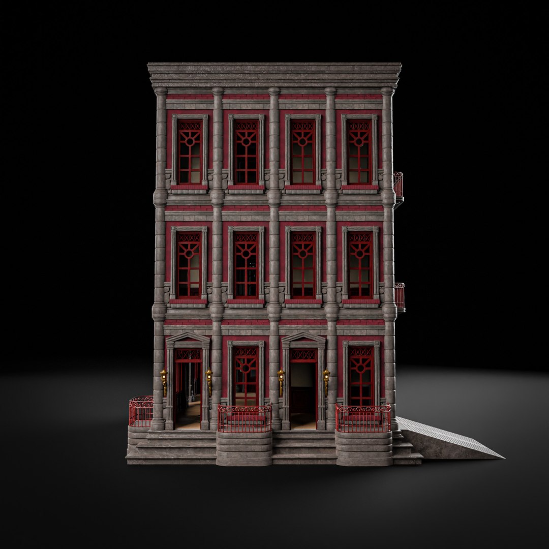 3D MODULAR BUILDING WITH INTERIOR KITBASH 05 - TurboSquid 2264957