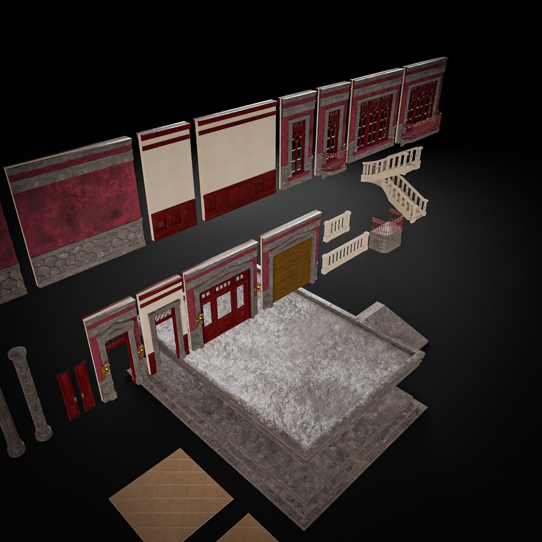 3D MODULAR BUILDING WITH INTERIOR KITBASH 05 - TurboSquid 2264957