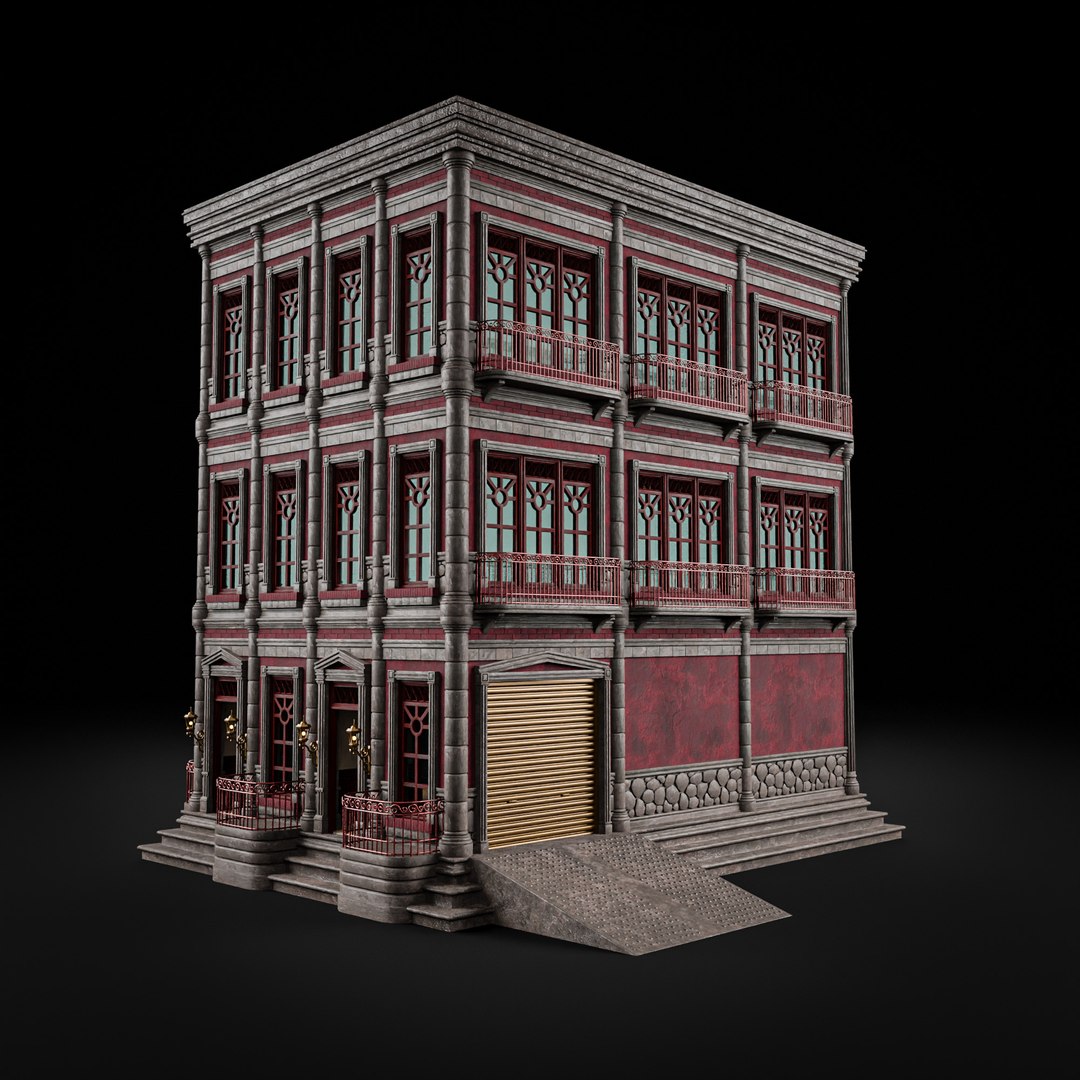 3D MODULAR BUILDING WITH INTERIOR KITBASH 05 - TurboSquid 2264957