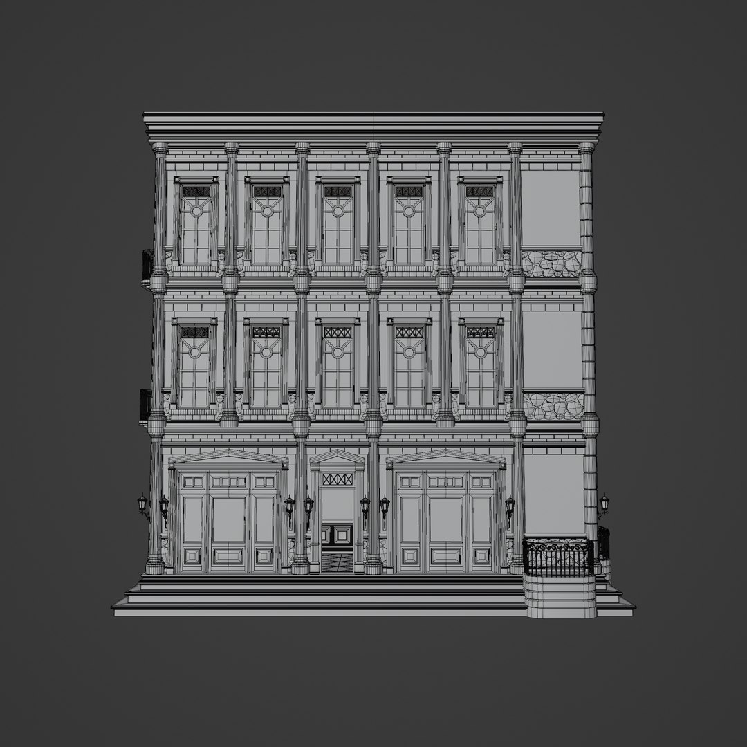 3D MODULAR BUILDING WITH INTERIOR KITBASH 05 - TurboSquid 2264957