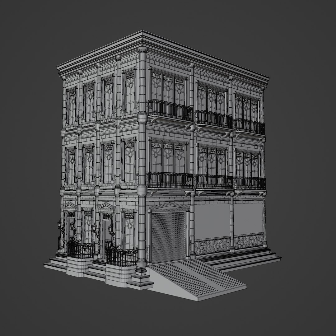 3D MODULAR BUILDING WITH INTERIOR KITBASH 05 - TurboSquid 2264957