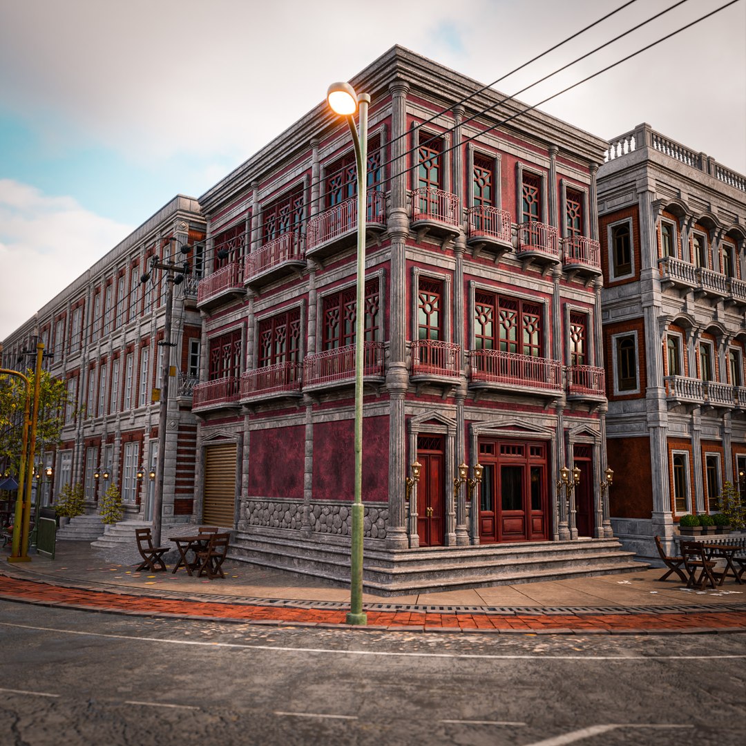 3D MODULAR BUILDING WITH INTERIOR KITBASH 05 - TurboSquid 2264957