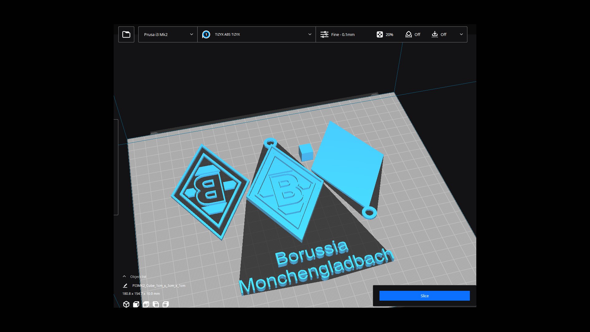 3D Borussia Monchengladbach Logo Team Printable And Renderable Keychan ...
