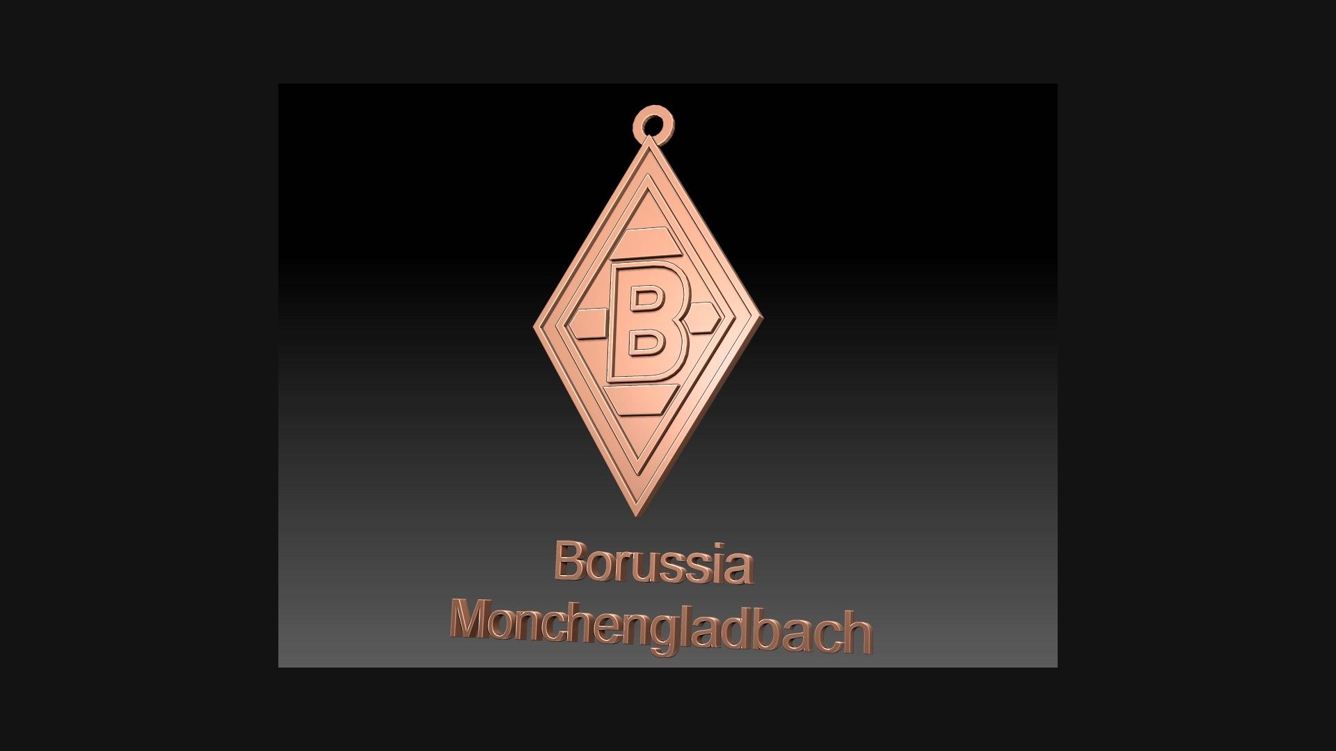 3D Borussia Monchengladbach Logo Team Printable And Renderable Keychan ...