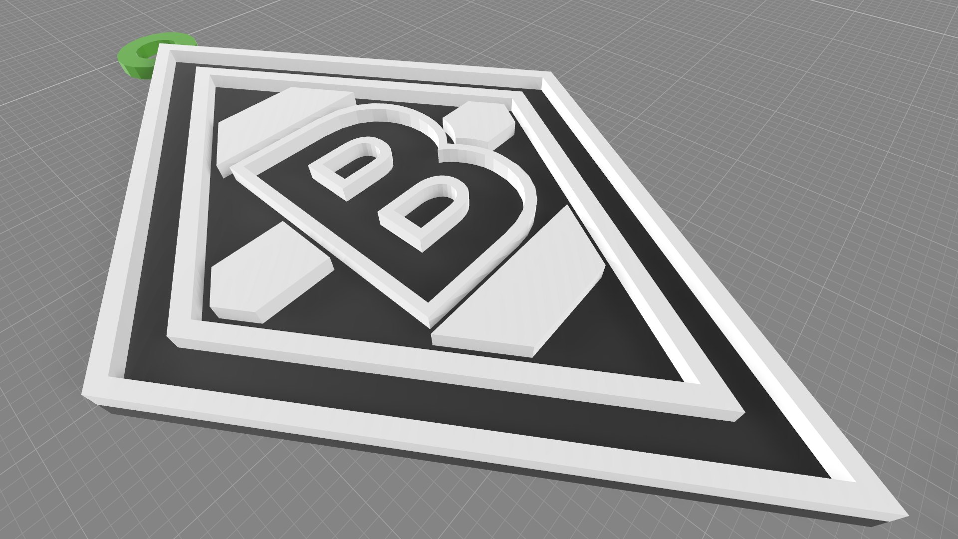 3D Borussia Monchengladbach Logo Team Printable And Renderable Keychan ...