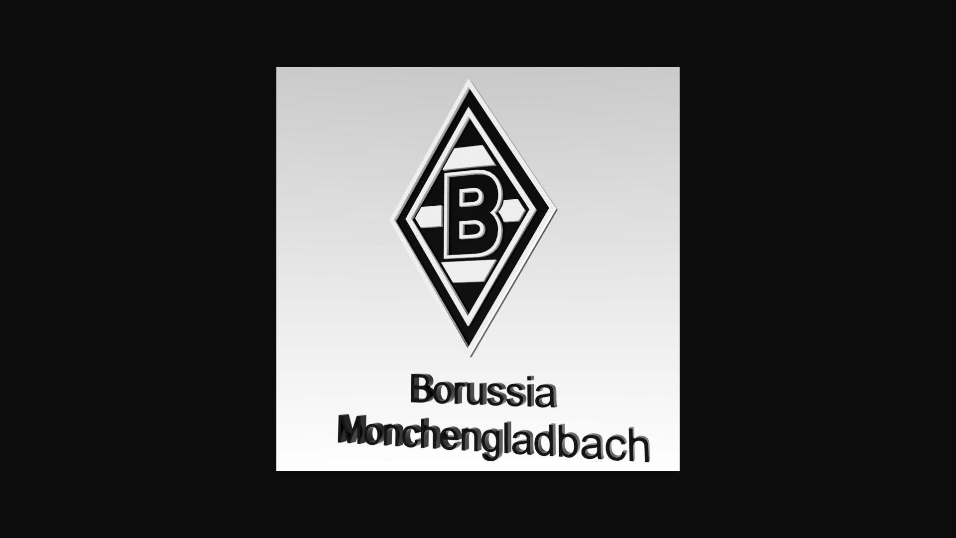 3D Borussia Monchengladbach Logo Team Printable And Renderable Keychan ...