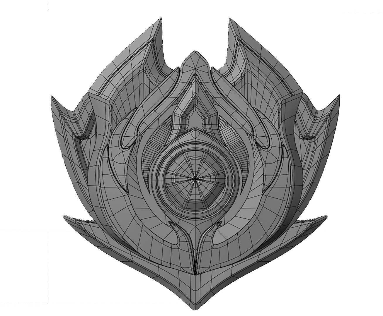 League Of Legends LOL Golden Badge Rank 3D Model - TurboSquid 1903654