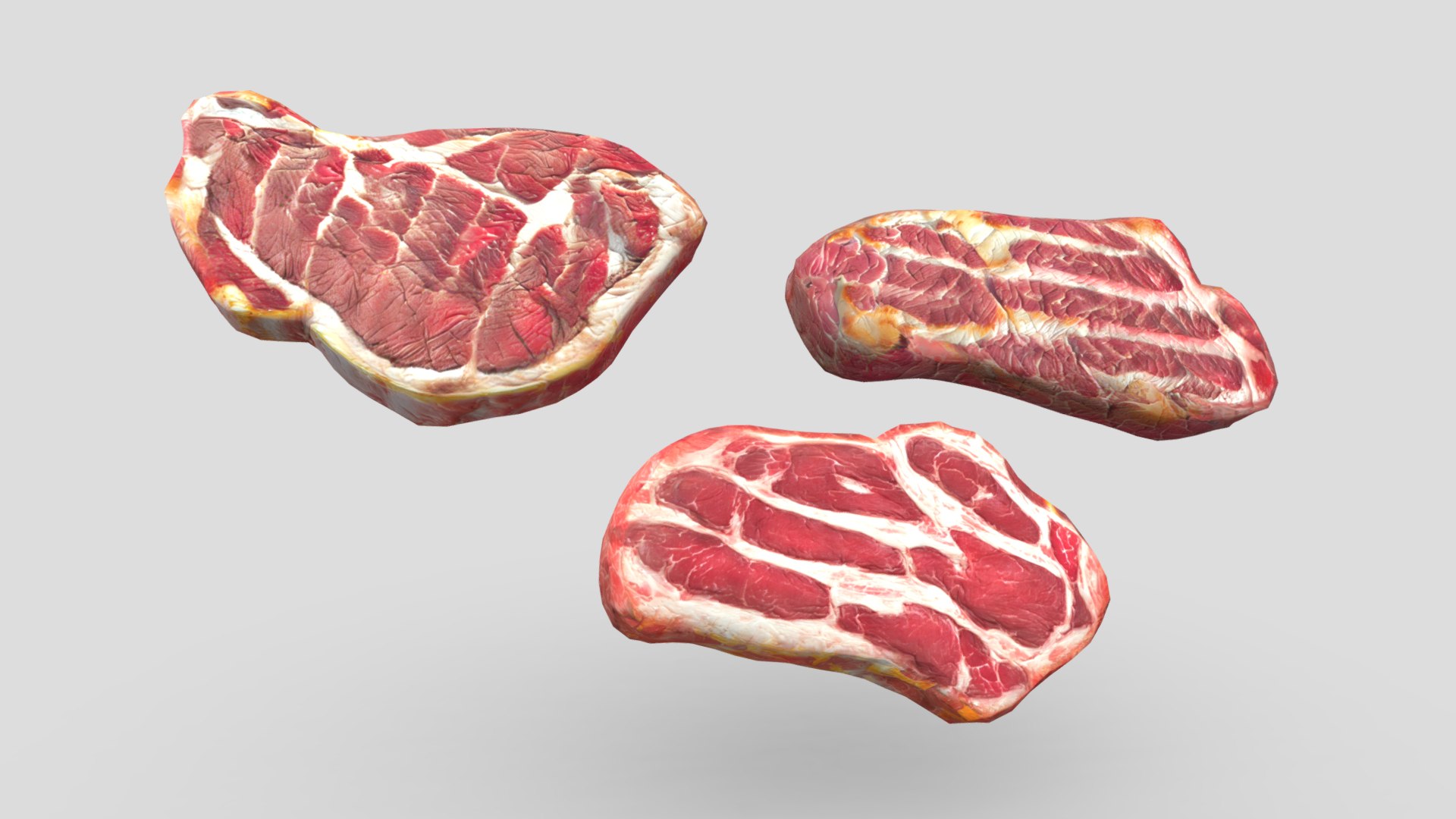 3D Medium Cooked Steak Pack - TurboSquid 2219600