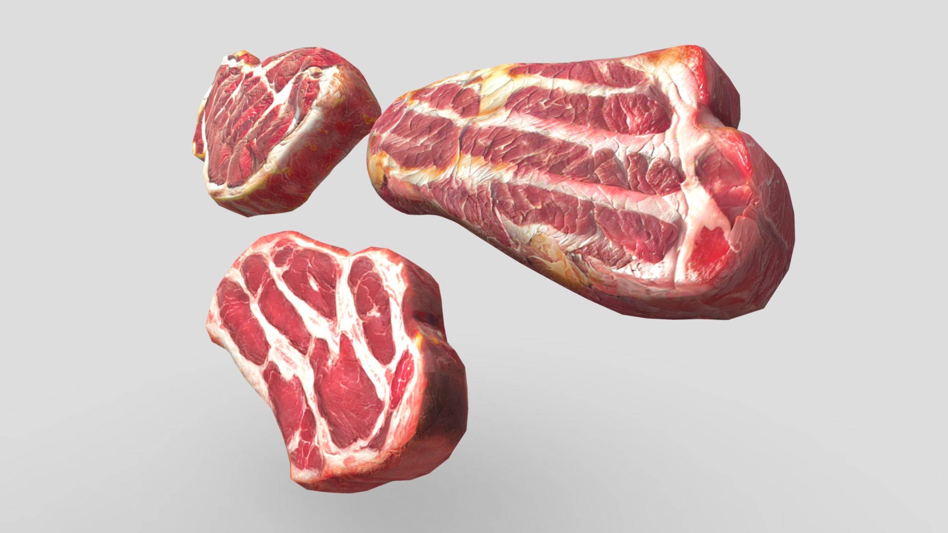 3D Medium Cooked Steak Pack - TurboSquid 2219600
