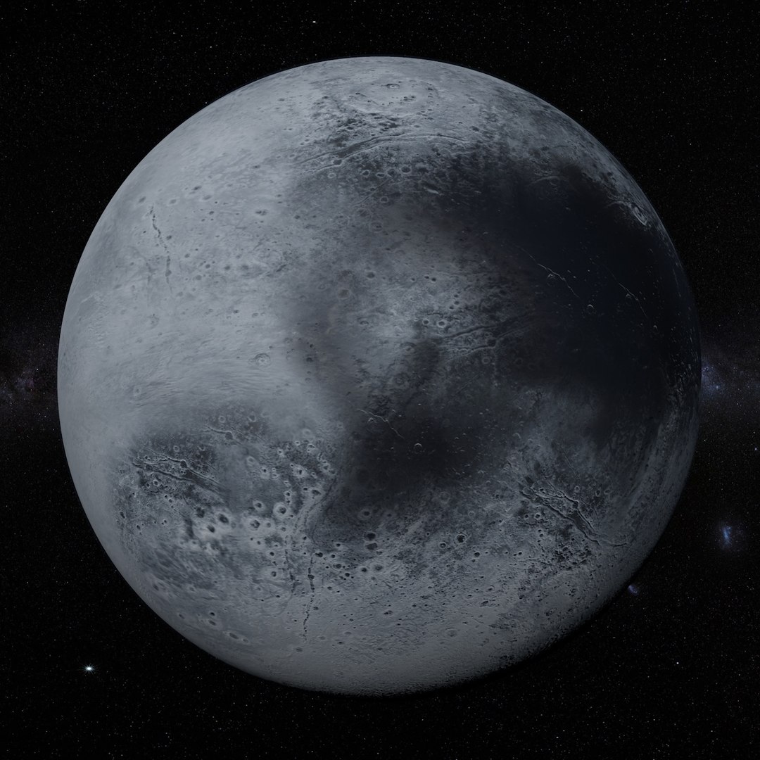 Pluto Charon 8k 3d Model