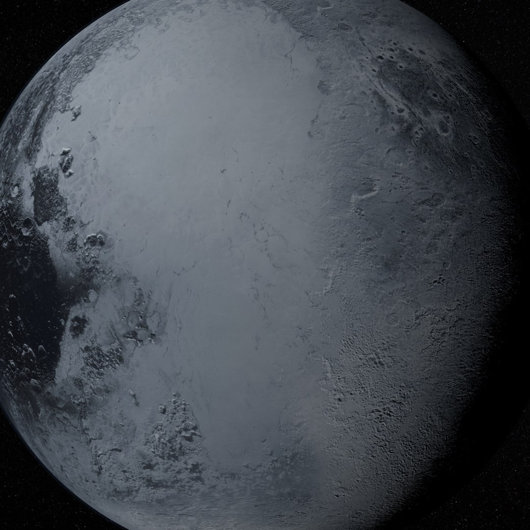 Pluto Charon 8k 3d Model