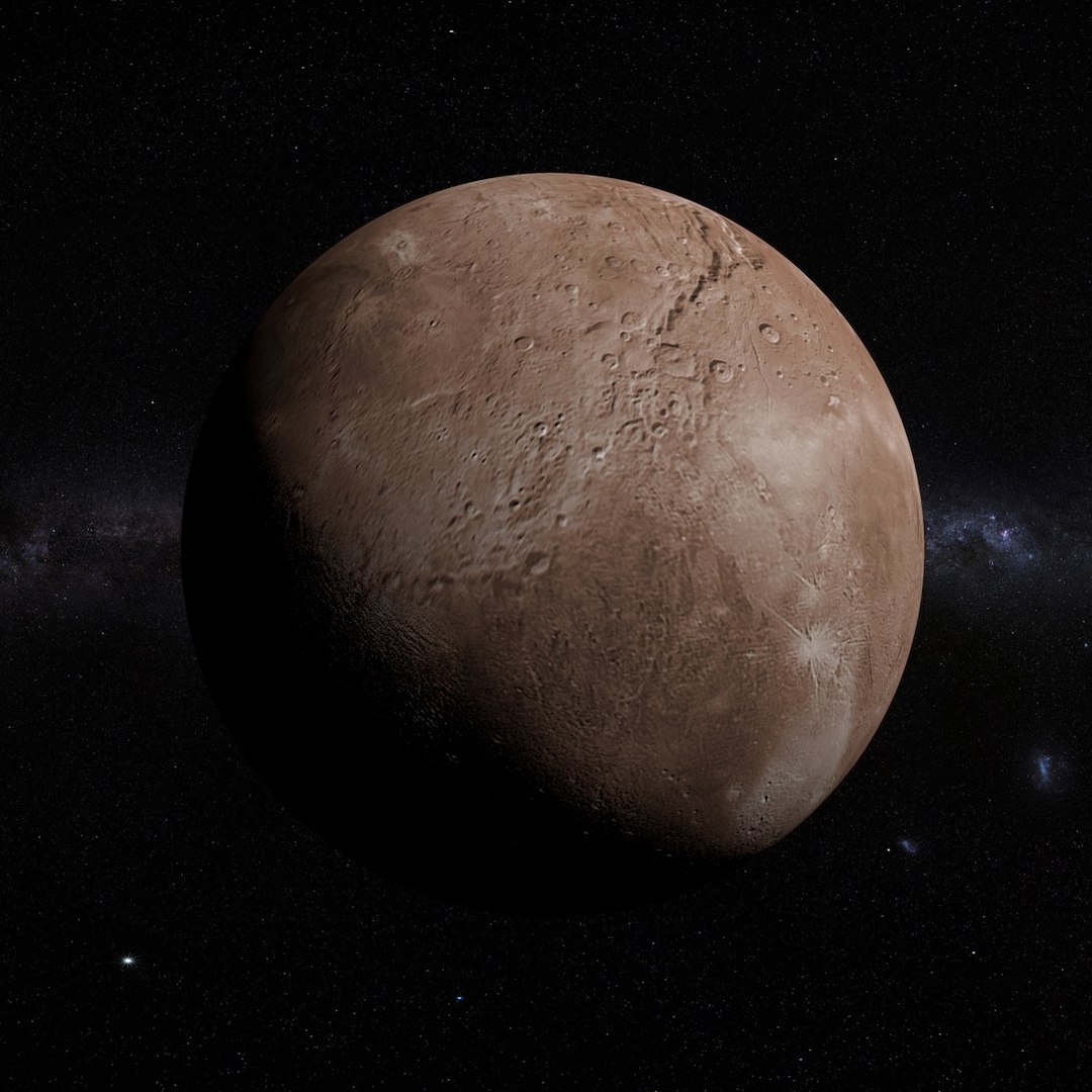 Pluto Charon 8k 3d Model
