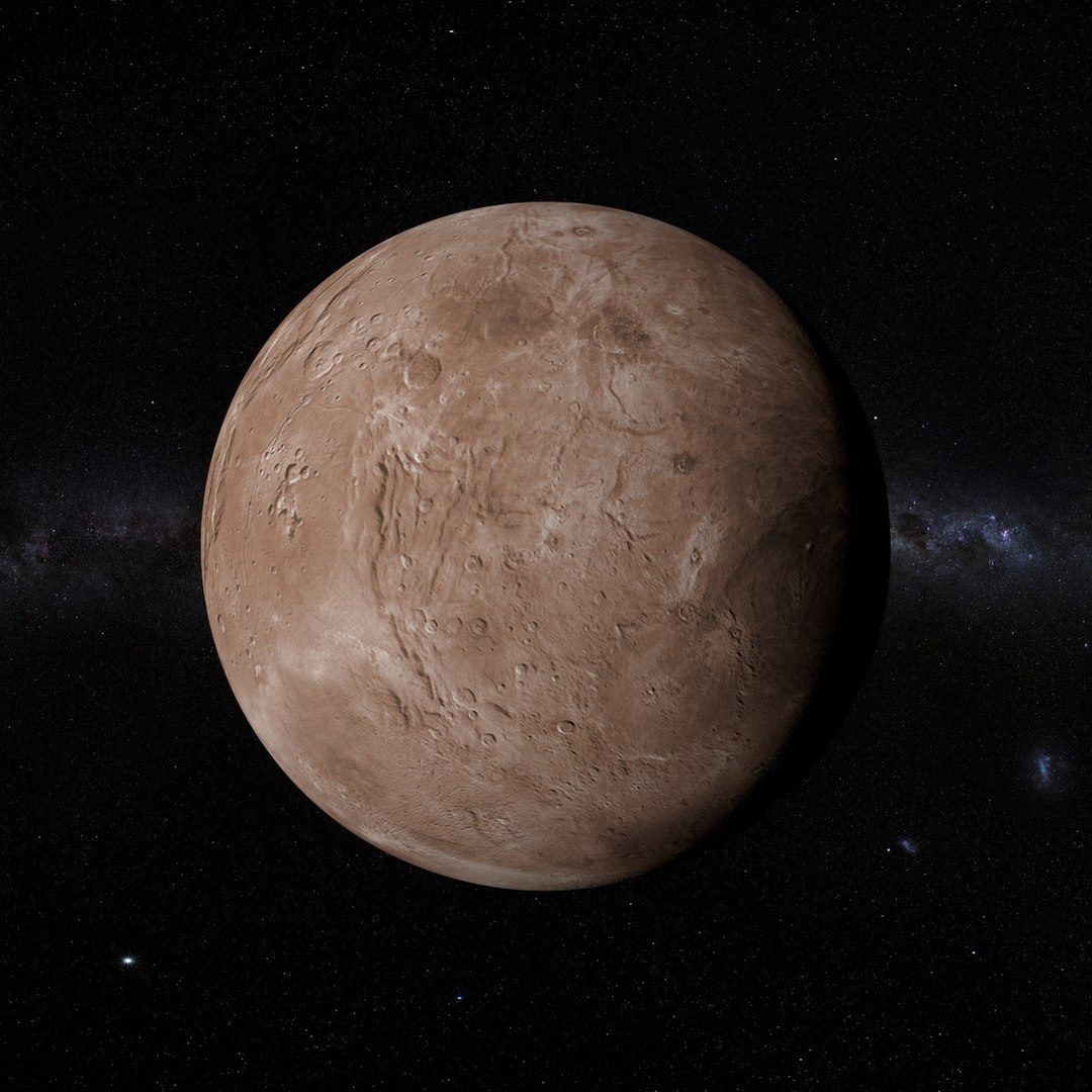 Pluto Charon 8k 3d Model