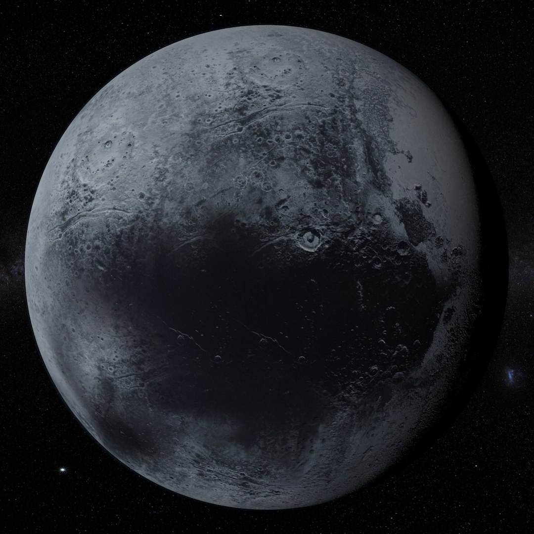 Pluto Charon 8k 3d Model