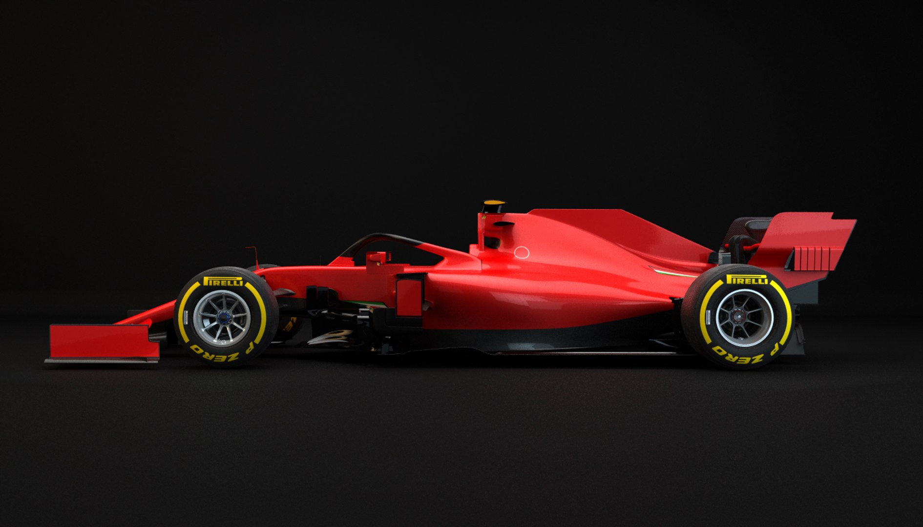 3D F1 Generic Red Racing Model - TurboSquid 1517180