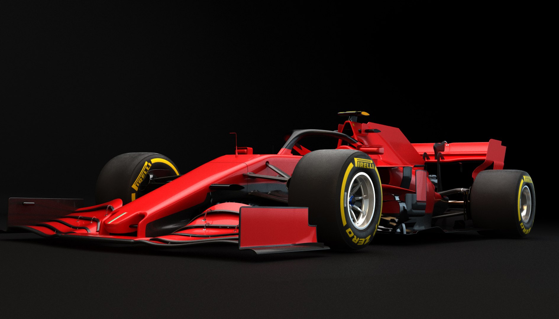 3D F1 Generic Red Racing Model - TurboSquid 1517180