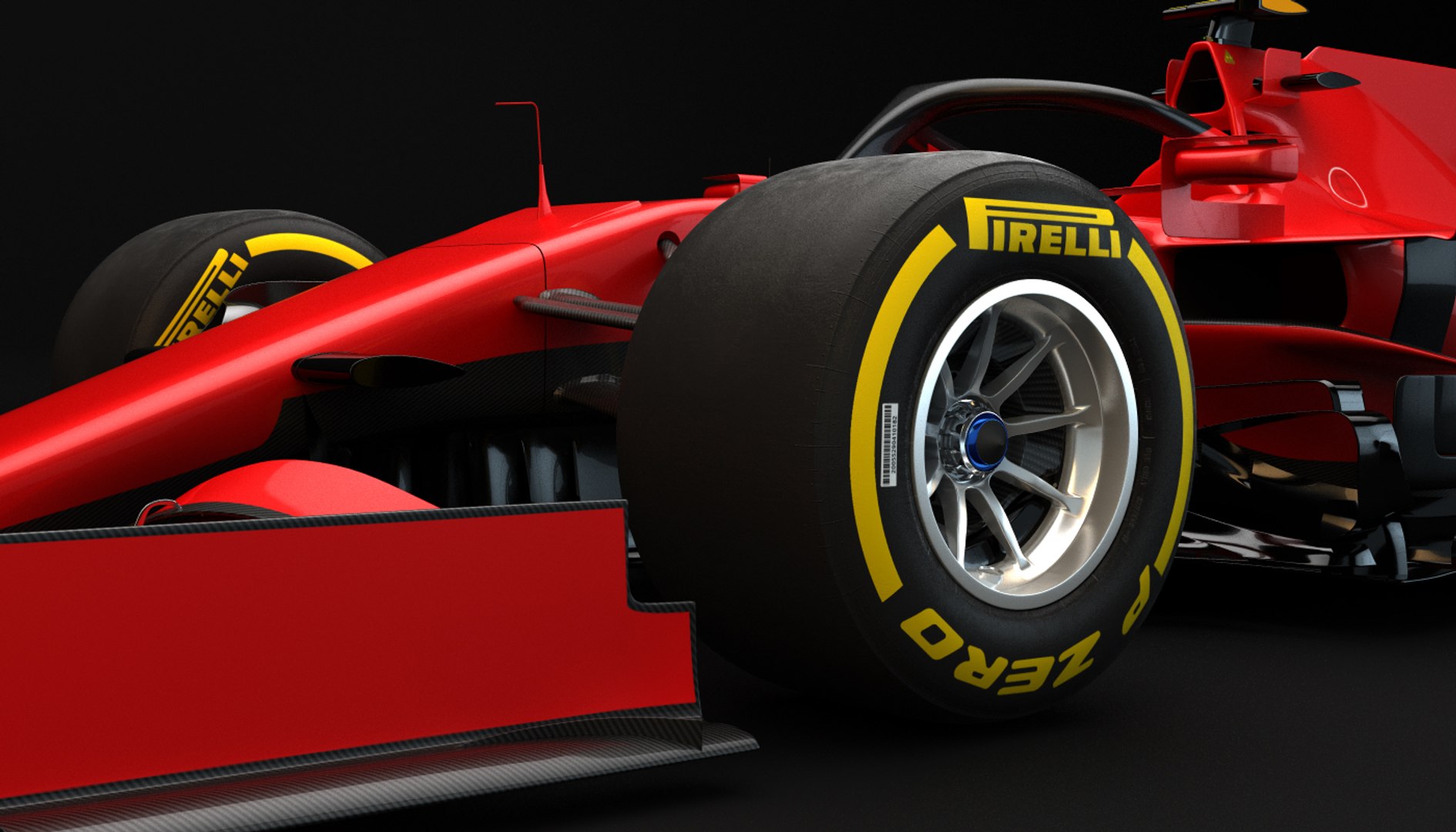 3D F1 Generic Red Racing Model - TurboSquid 1517180